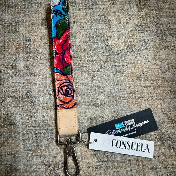 Consuela | Accessories | Consuela Floral Keychain Wristlet | Poshmark